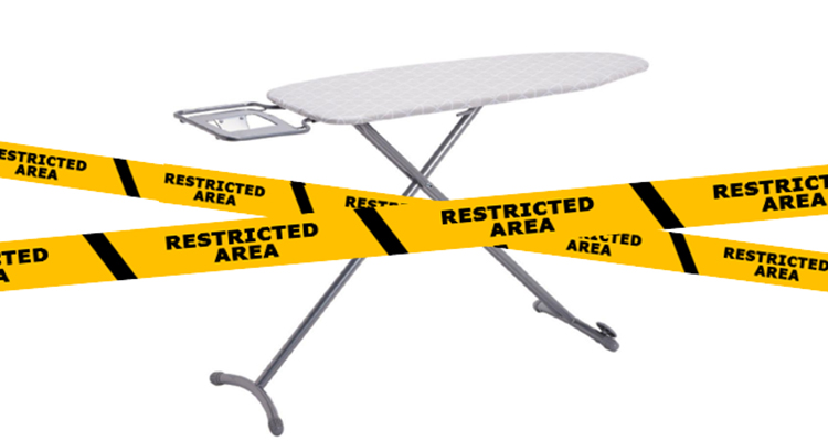 An ironing board is not an ergonomic sit-stand desk | Wellnomics